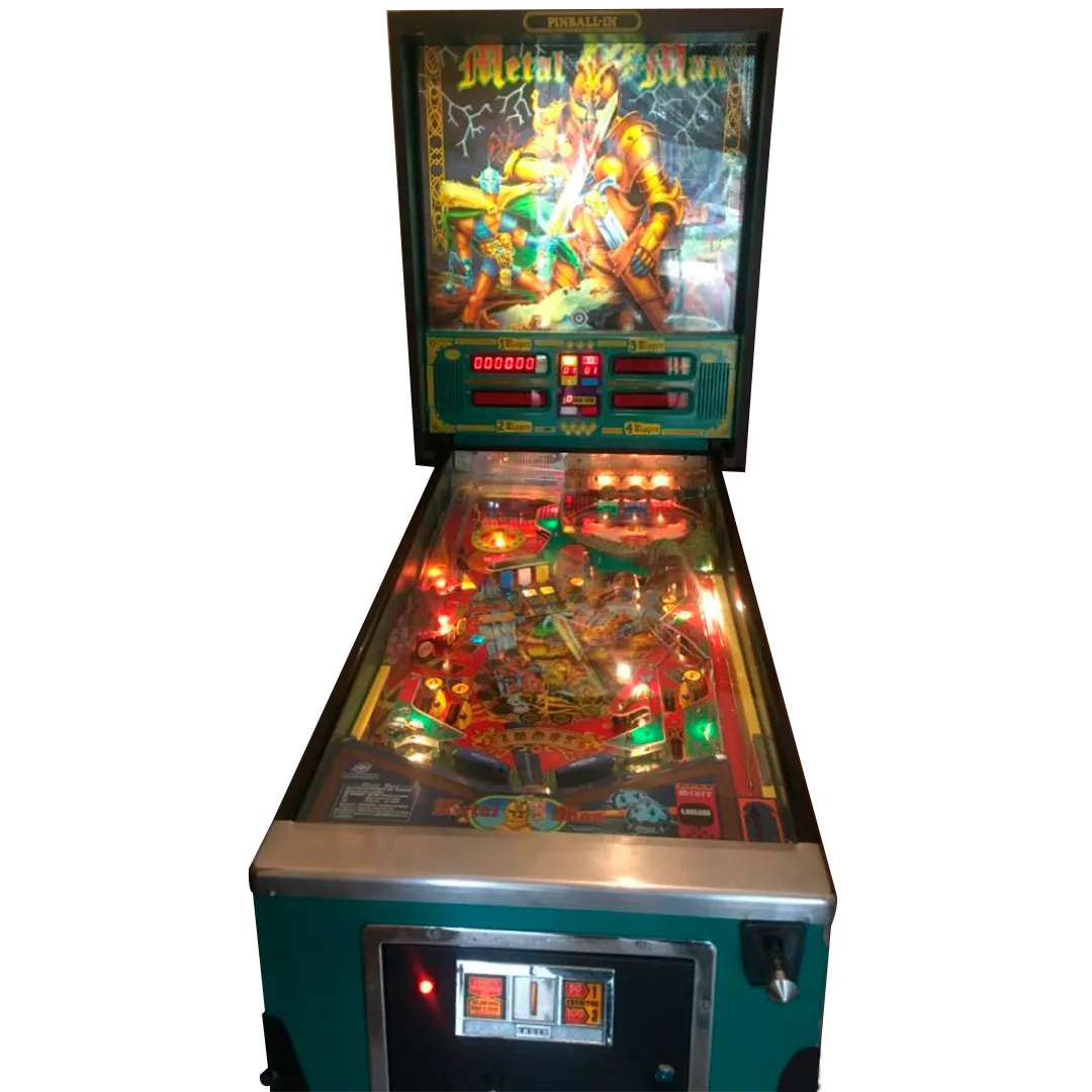 Jogos Retro - Flipper Metal Man - Bilhares Castros